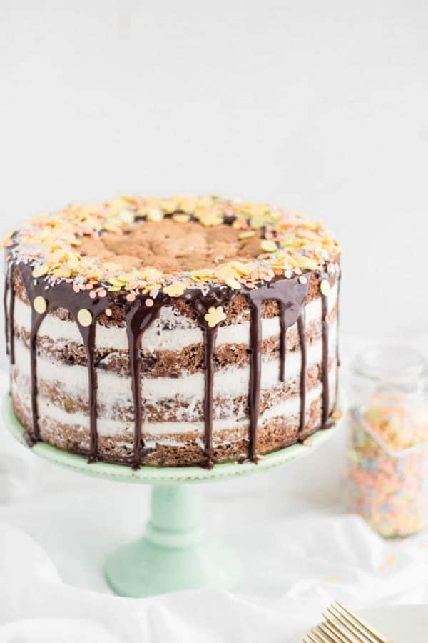 Layered Cookie Cake. When you can't have enough cookies.