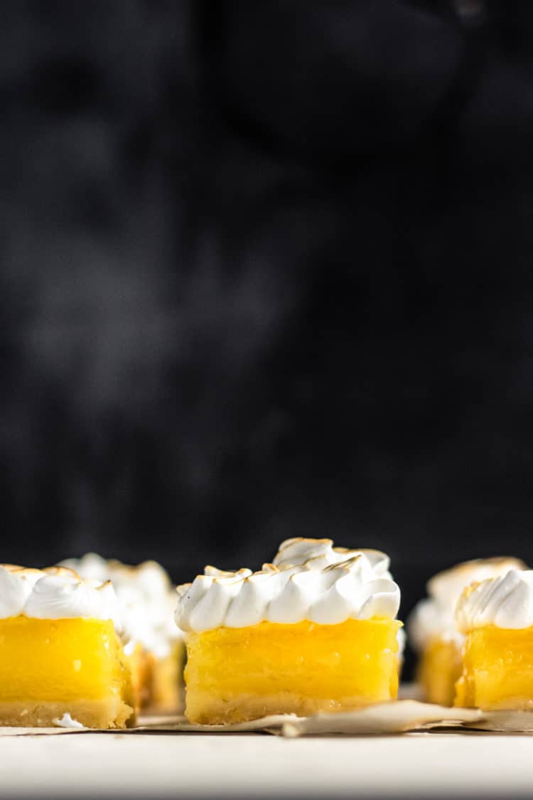 Lemon Meringue Bars, an easy sweet and sour dessert