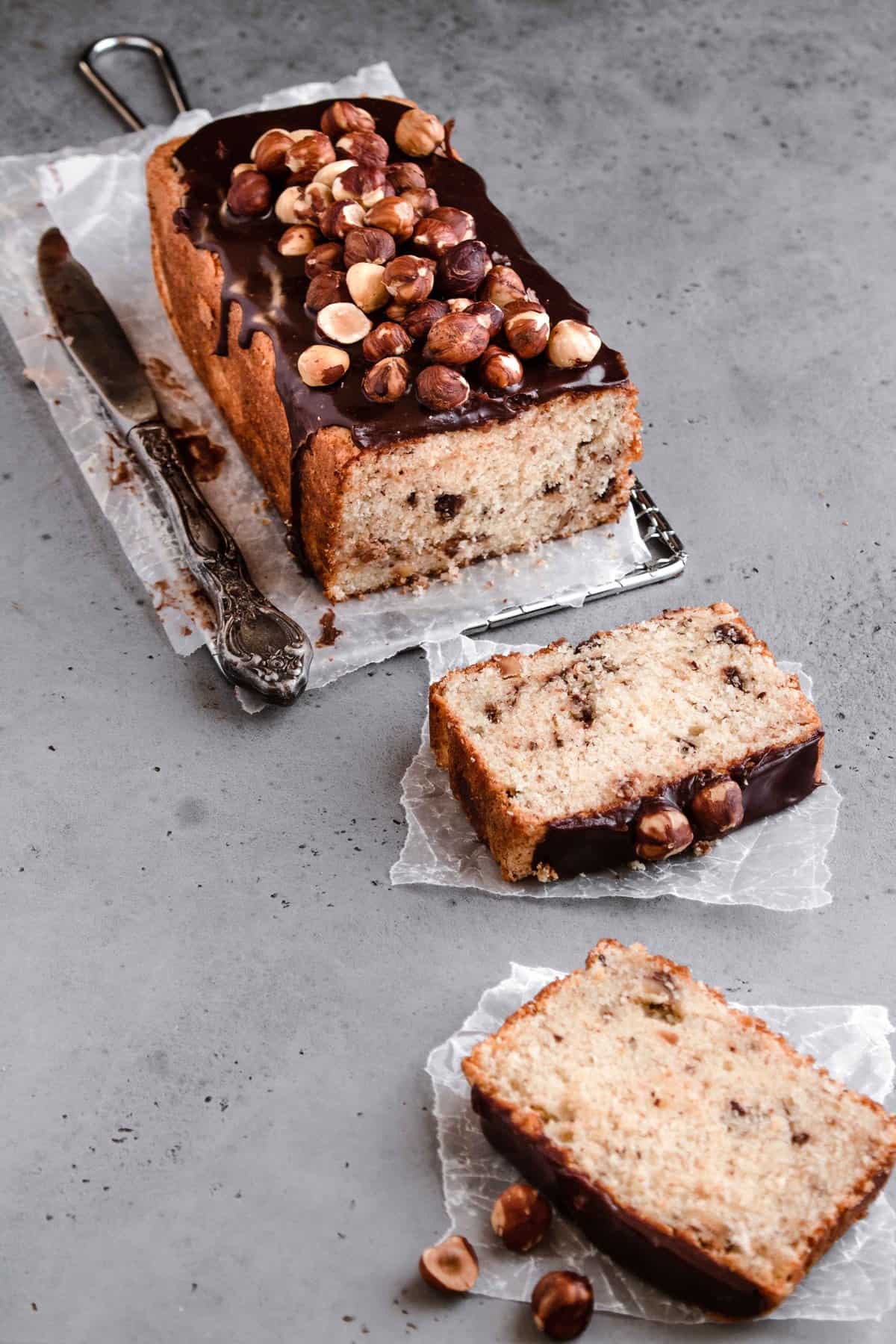 Hazelnut Butter Cake,easily and fast baked from scratch