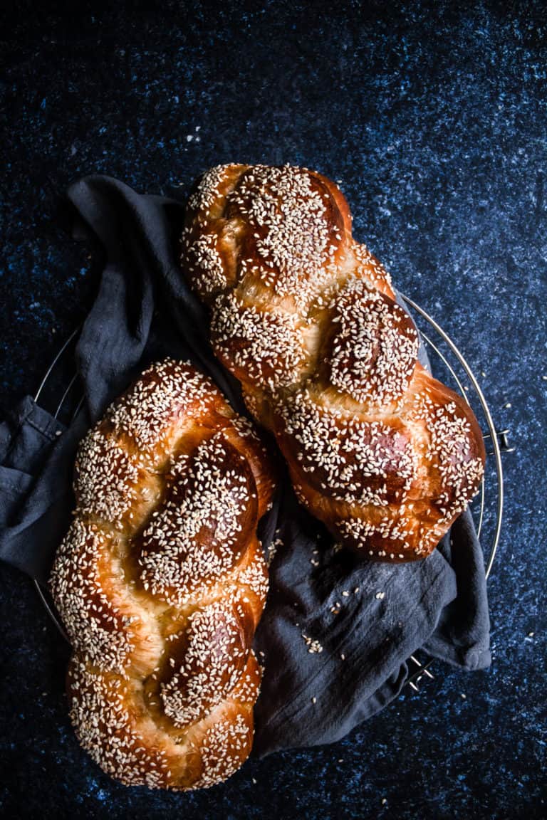 Bakery style Challah bread.Soft, sweet fluffy and crumbly.