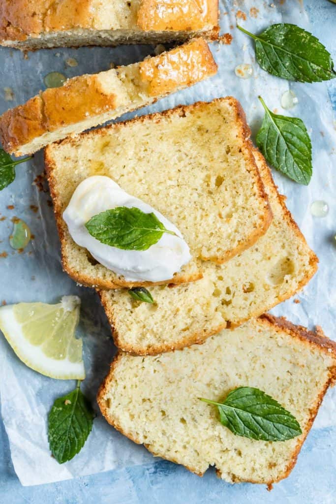 A lemon mint cake bursting with zesty Lemon flavor and a minty fresh kick.