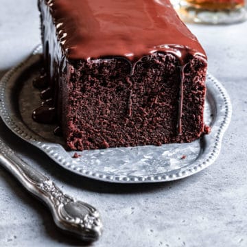 This Chocolate Gin Cake is a very soft, tender and moist