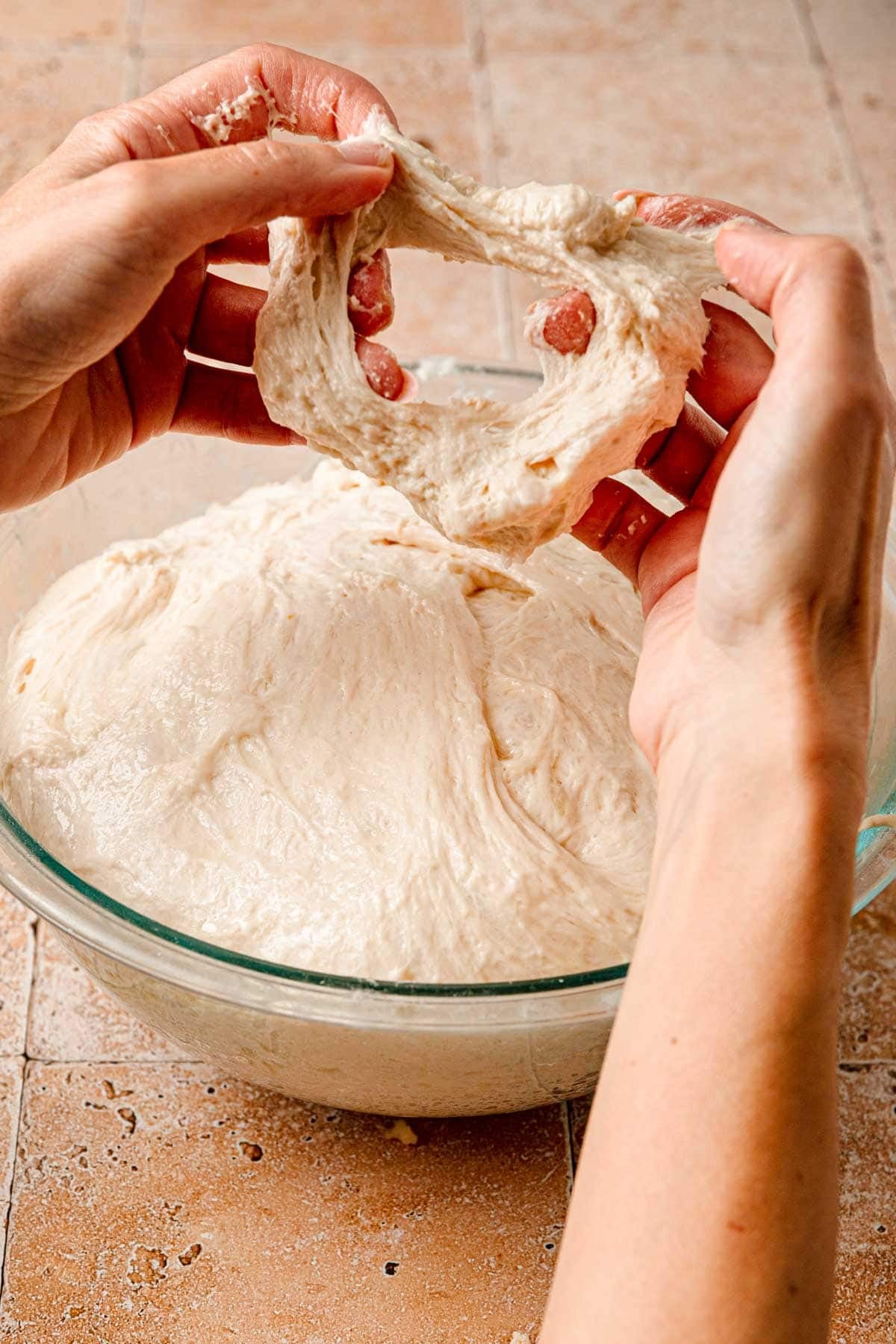 Sfenj Moroccan donuts are made of a sticky unsweetened dough