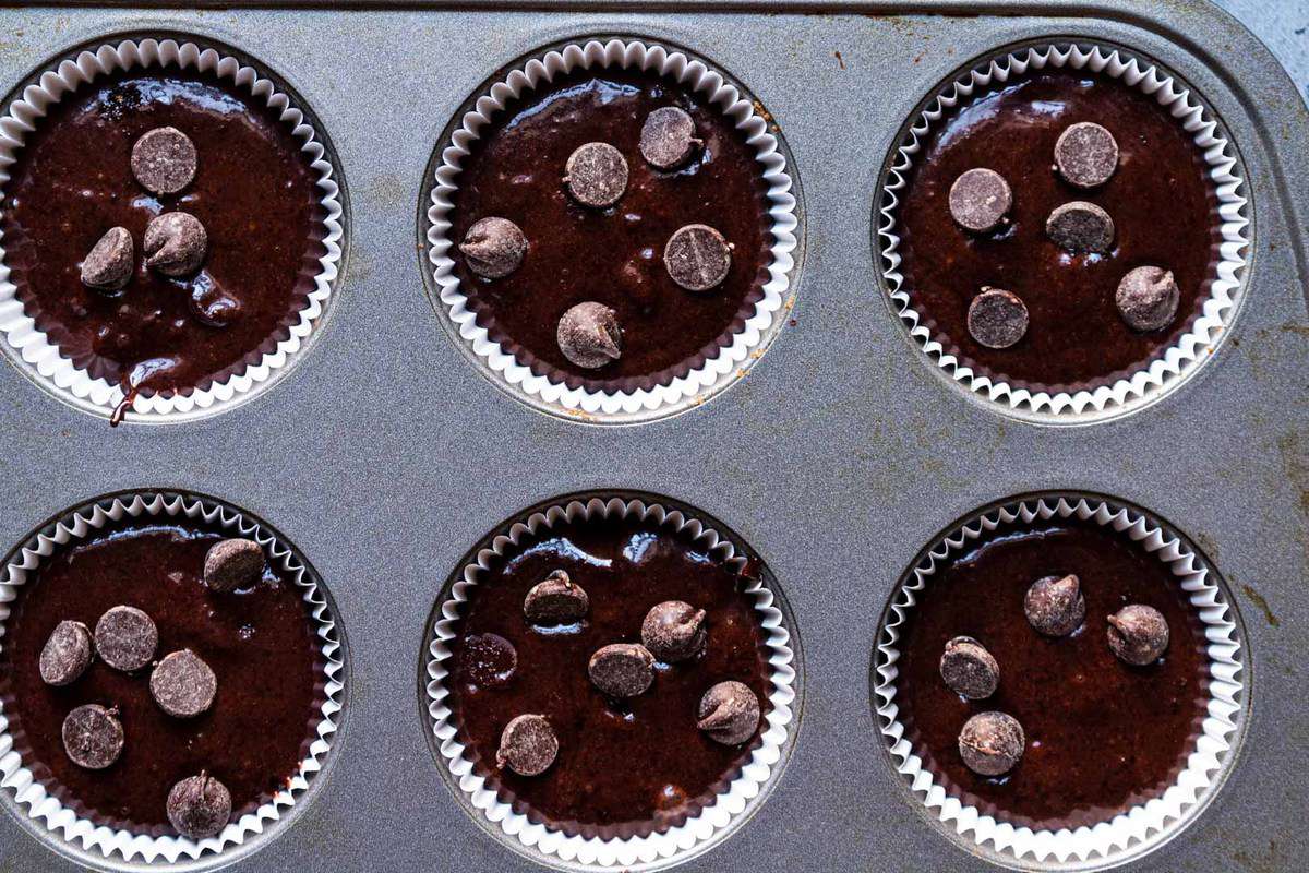 Double Chocolate Muffins, fast easy and delicous chcolate muffins