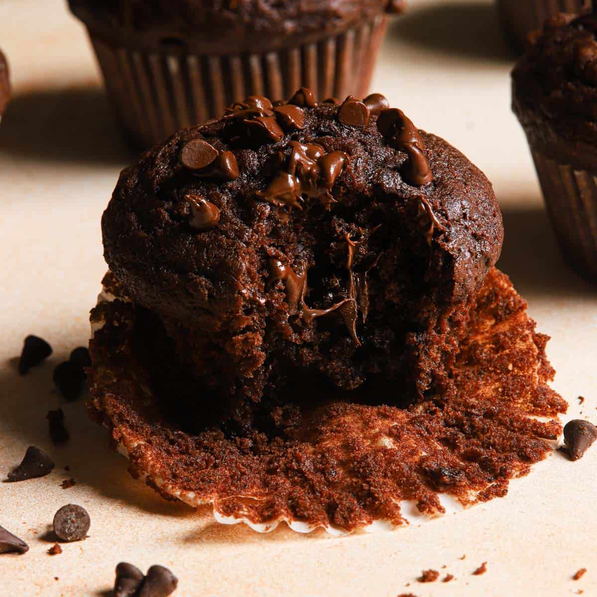 Double Chocolate Muffins, fast easy and delicous chcolate muffins