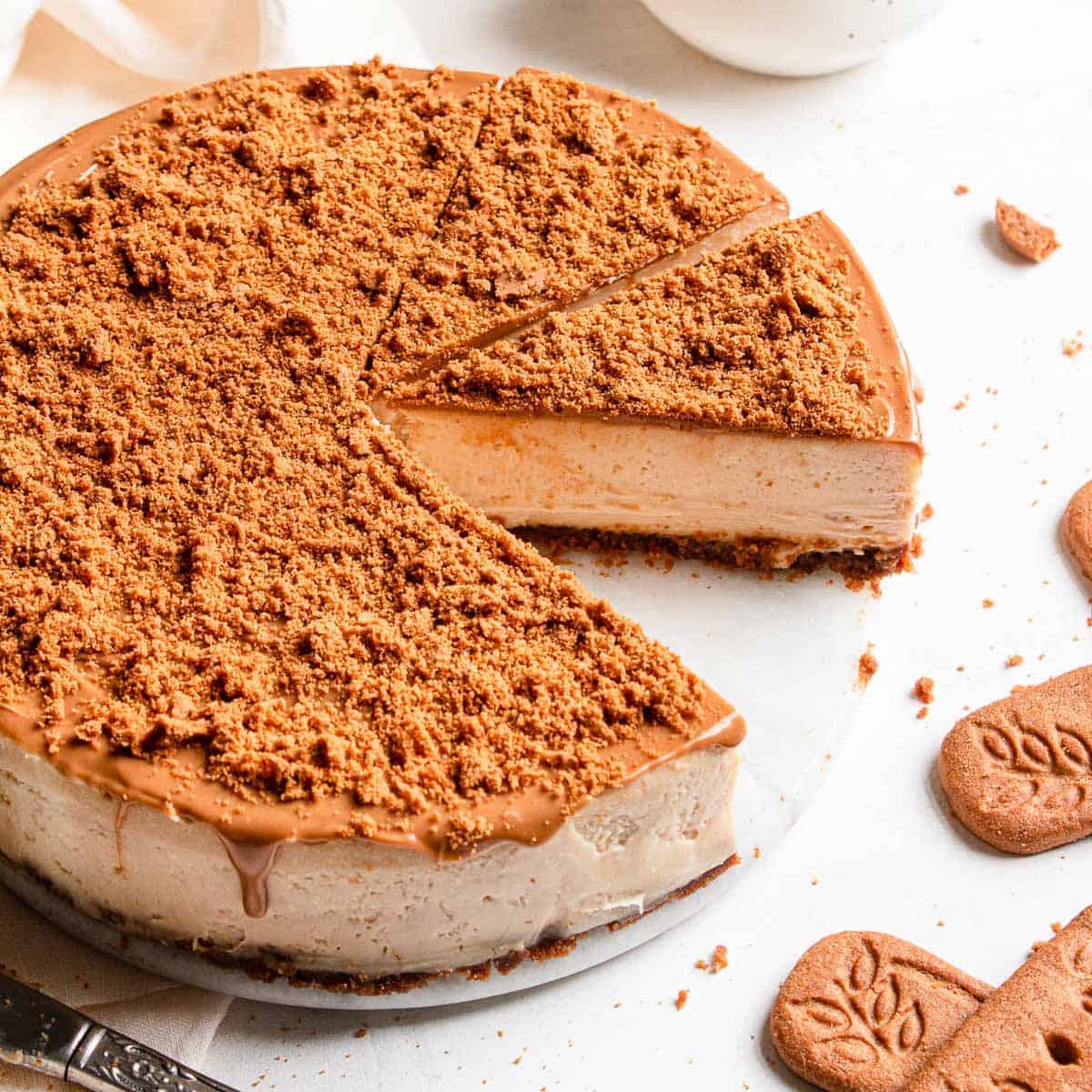 Biscoff cheesecake recipe made from scratch