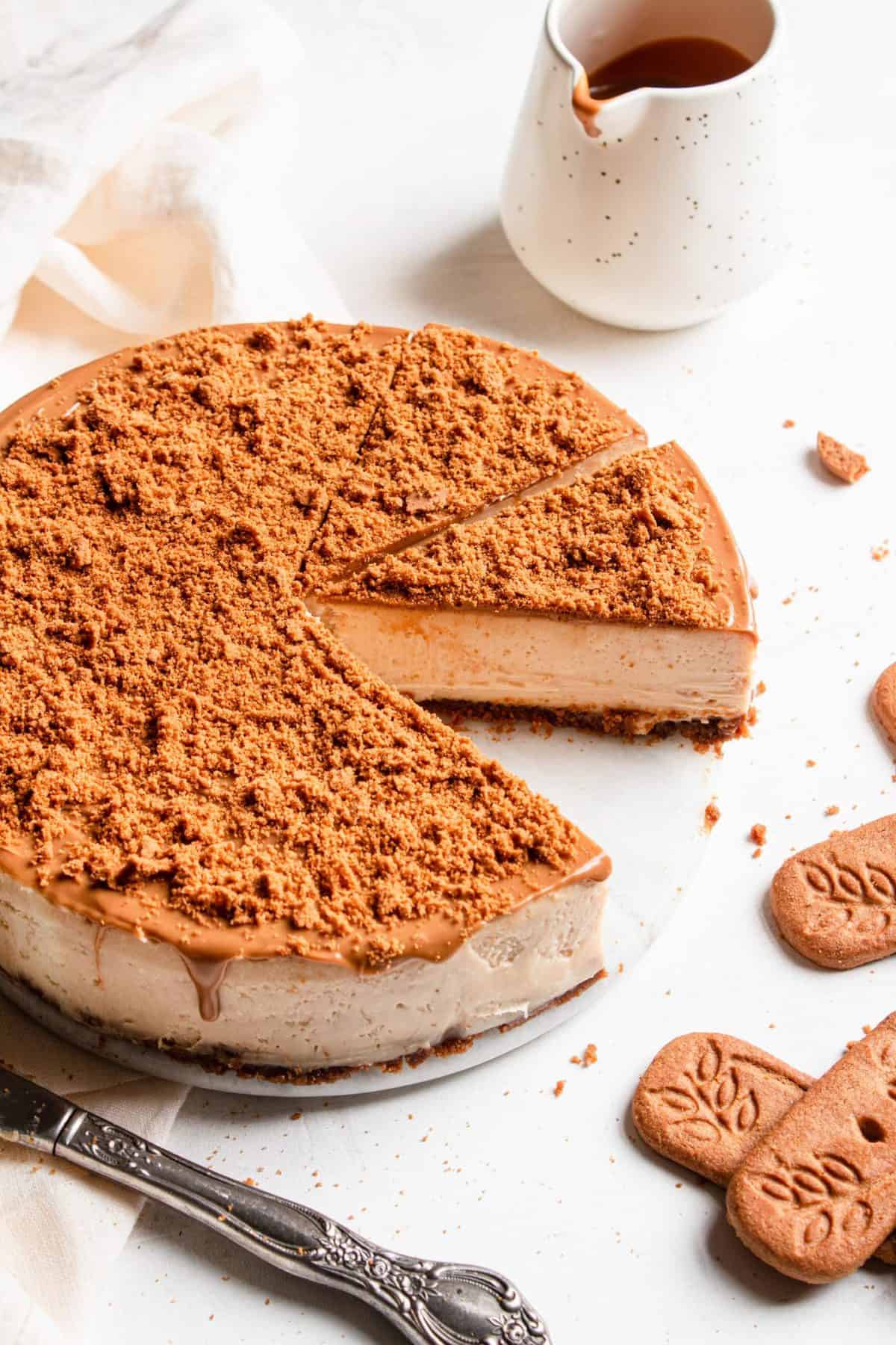Biscoff cheesecake recipe made from scratch