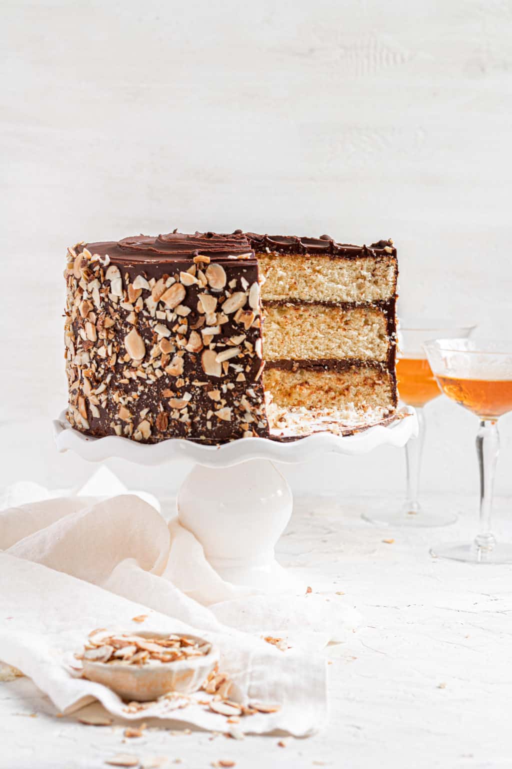 Amaretto Passover Cake is an impressive Passover dessert s