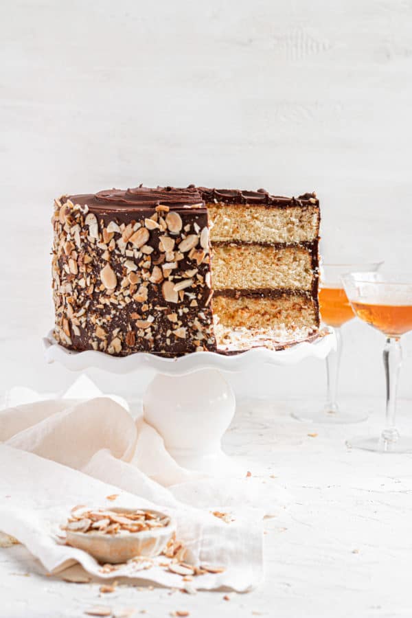 Amaretto Passover Cake is an impressive Passover dessert s