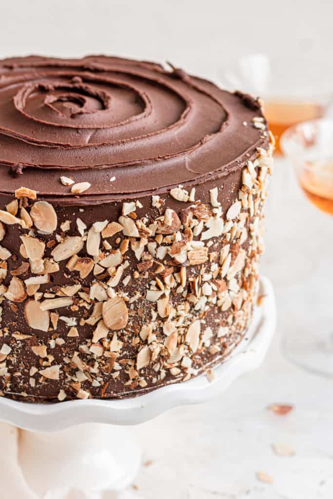 Amaretto Passover Cake is an impressive Passover dessert s