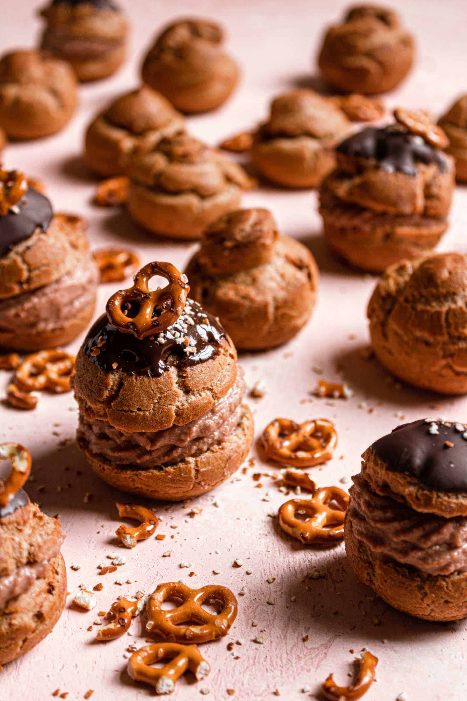 These Pretzel Cream puffs are a special version of the delicious dessert