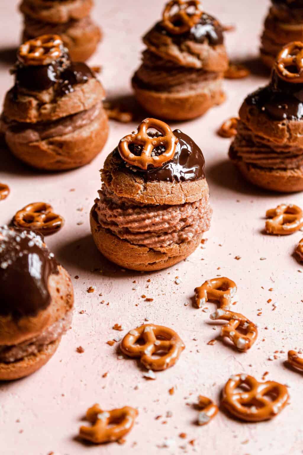 These Pretzel Cream puffs are a special version of the delicious dessert