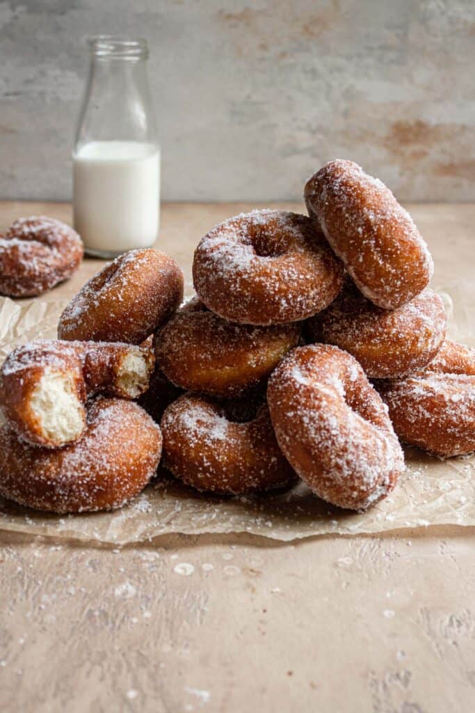 These Potato Donuts have a fluffy and soft texture.