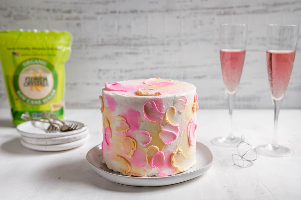This Pink Champagne Cake is tender, soft, and is perfect celebration cake.