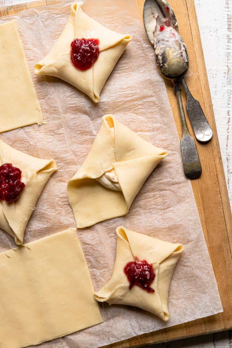 cream cheese breakfast pastries are flaky, creamy, and delicious