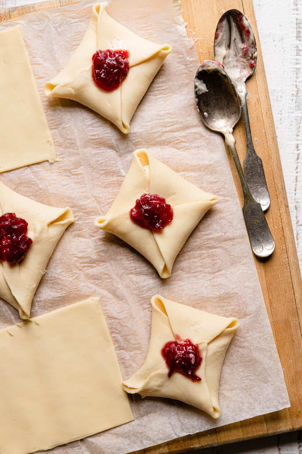 cream cheese breakfast pastries are flaky, creamy, and delicious