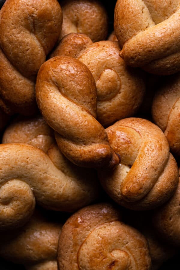 koulouria Greek Butter Cookies are the most delicious, crispy and buttery.