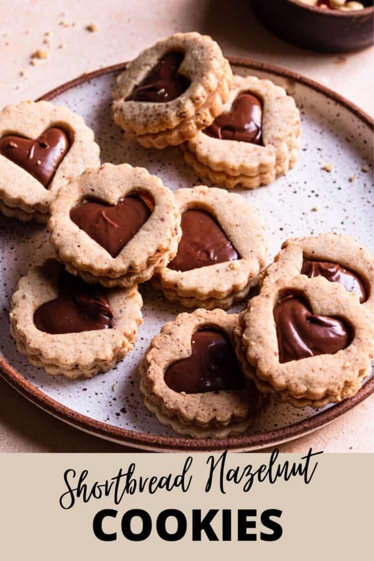 Hazelnut Shortbread Cookies, melt in the mouth delicious cookies.