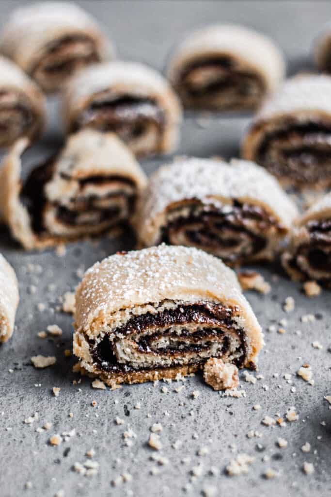 Chocolate Rolled Cookies Tender and flaky choclate cookie