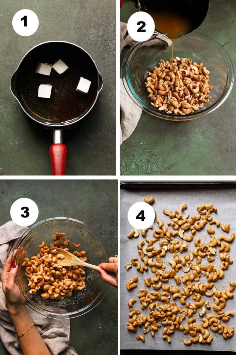 Honey roasted cashews easy homemade recipe