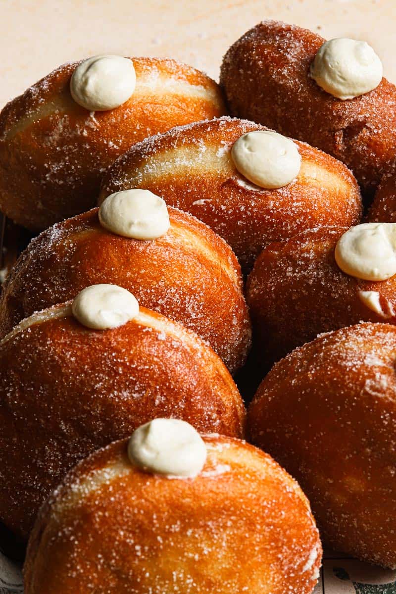 Homemade Bavarian Cream Donuts Recipe made from scratch