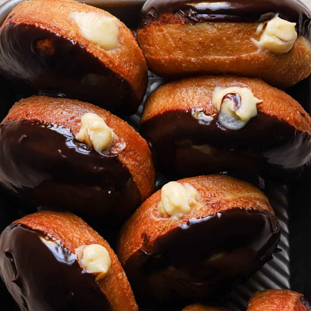 Homemade Boston Cream Donuts Recipe From Scratch