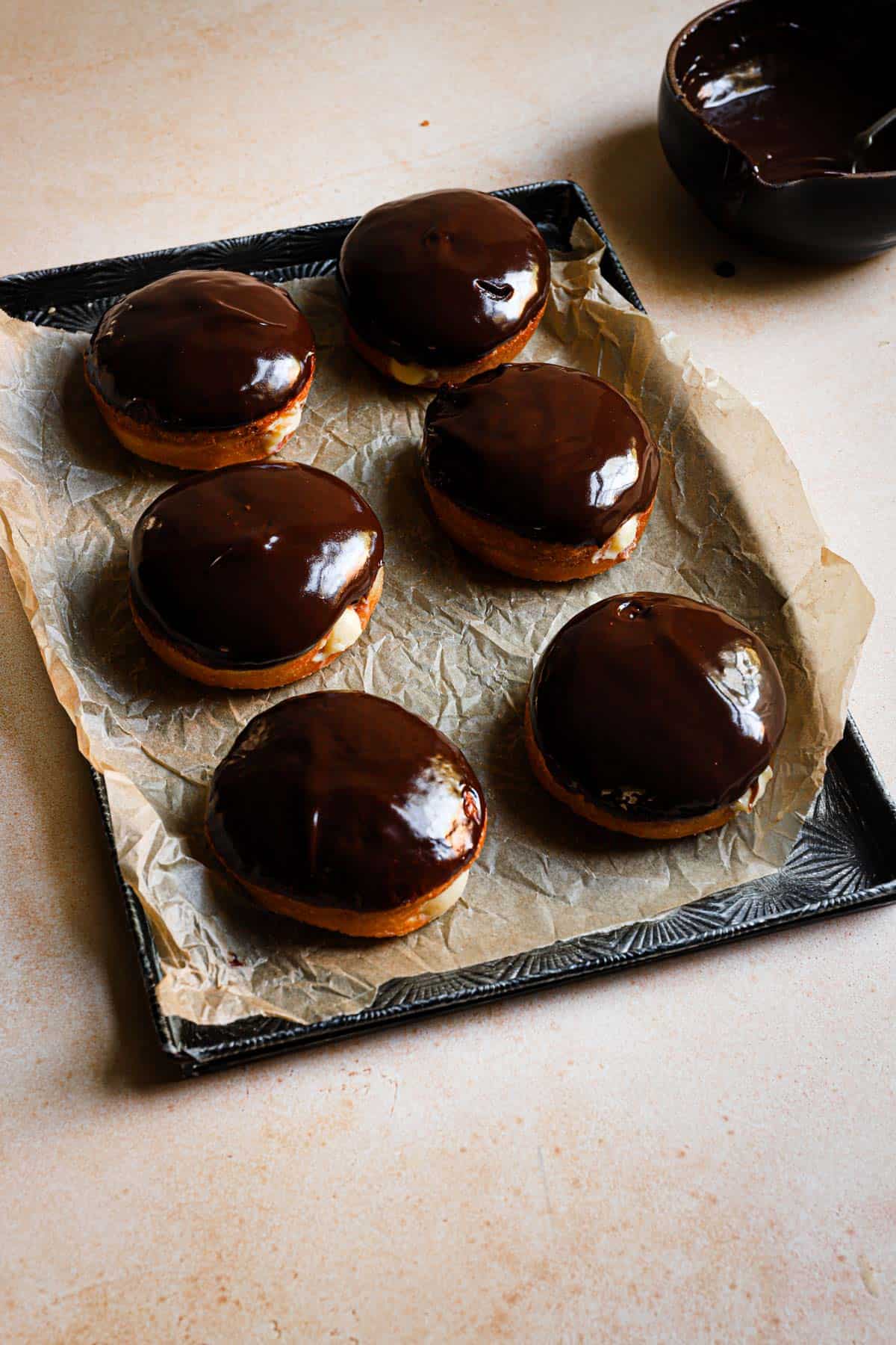 Homemade Boston Cream Donuts Recipe From Scratch