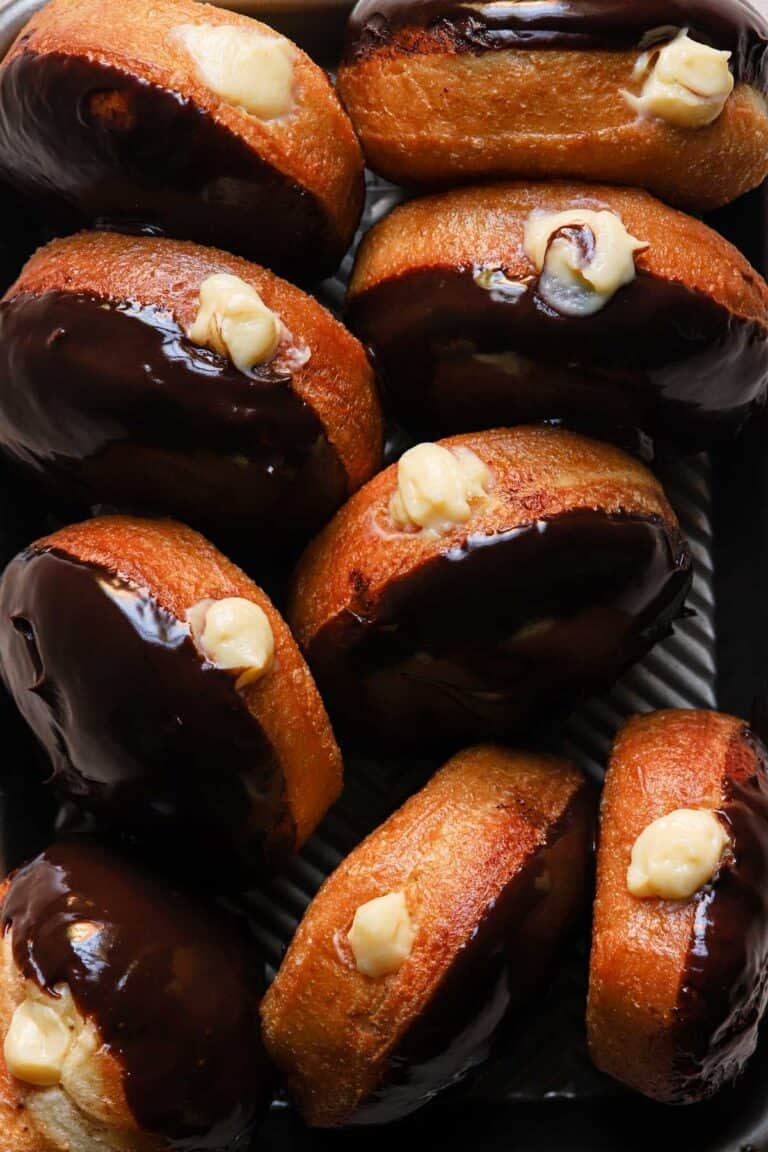Homemade Boston Cream Donuts Recipe From Scratch
