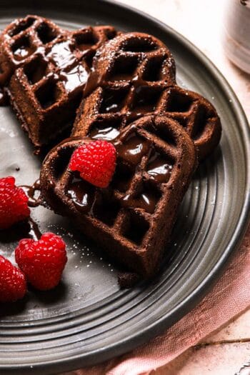The Best Chocolate Waffles Recipe - One Sarcastic Baker