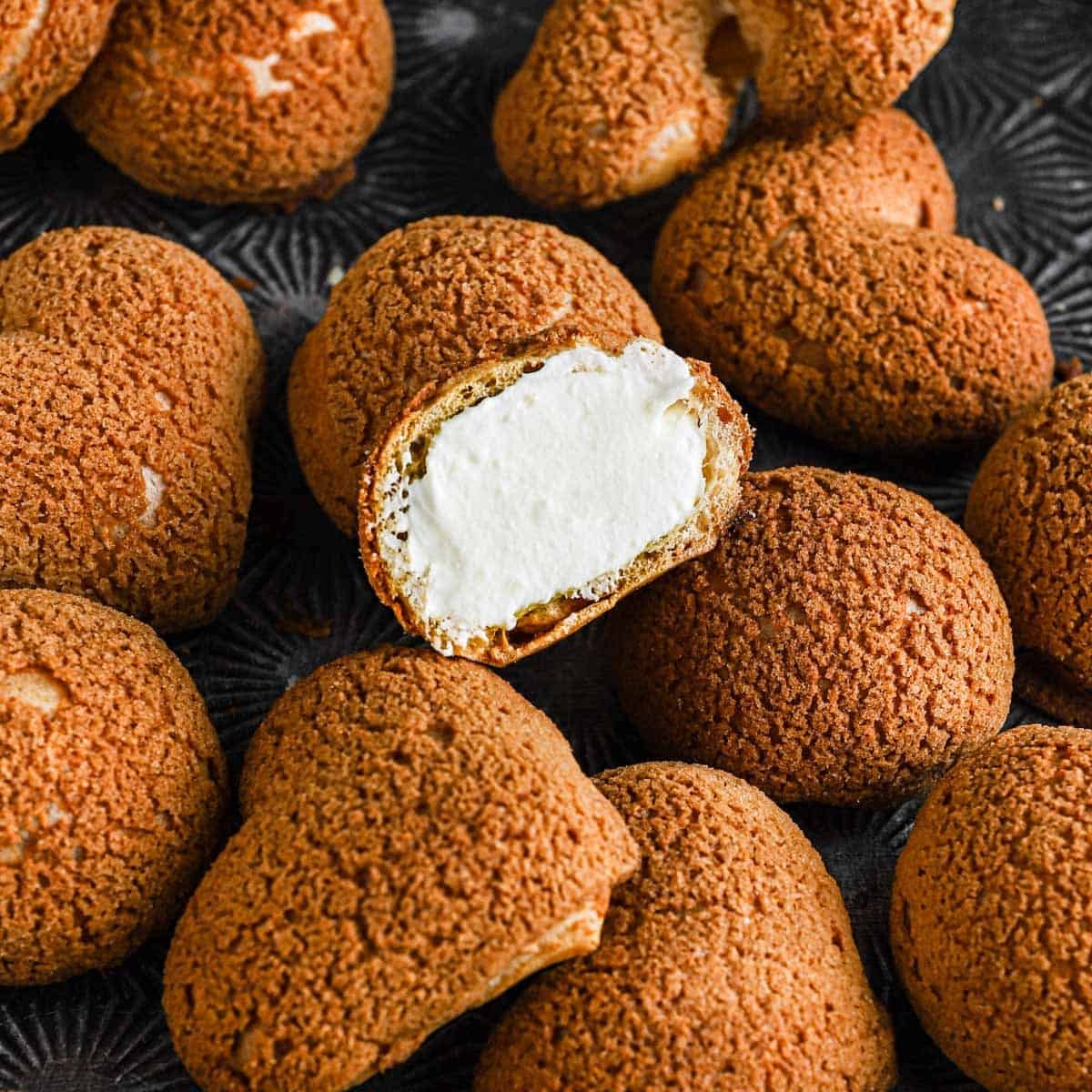 choux au craquelin recipe, cream puffs cookie One sarcastic baker