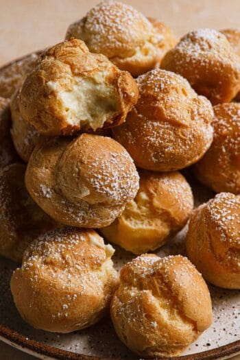 Italian Cream Puffs, Bignè di San Giuseppe with Crema Pasticcera