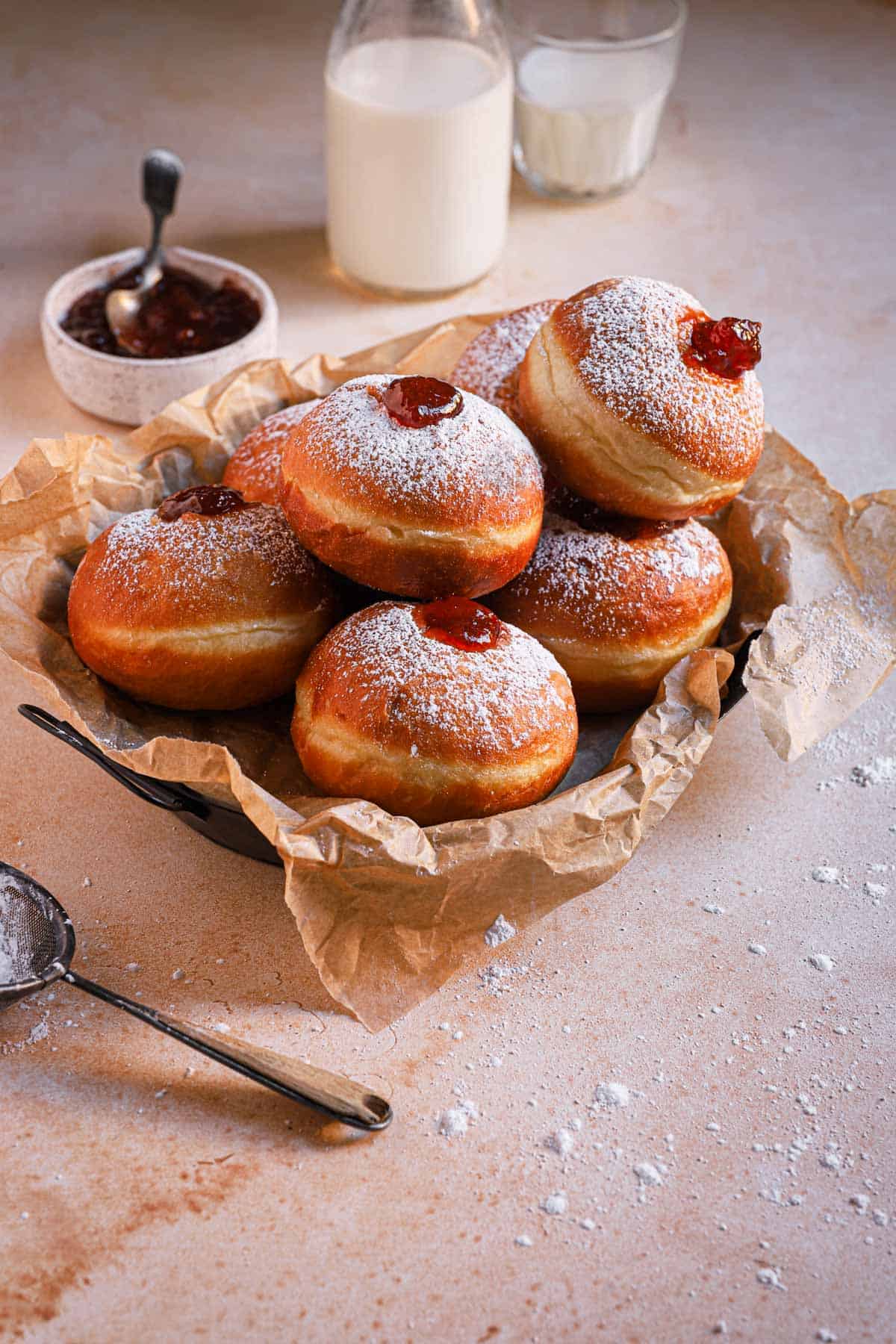 Sufganiyot, Israeli Jelly Doughnuts