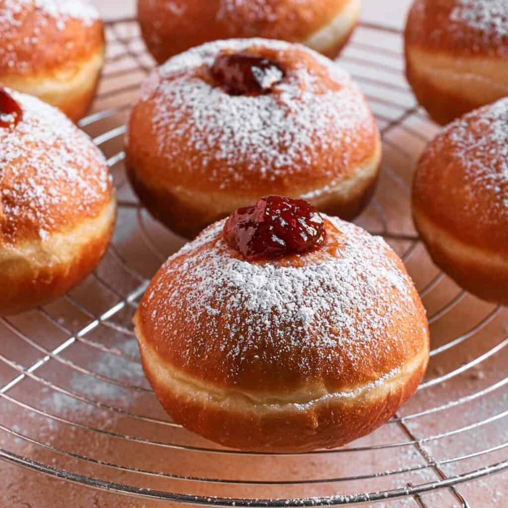 Sufganiyot, Israeli Jelly Doughnuts