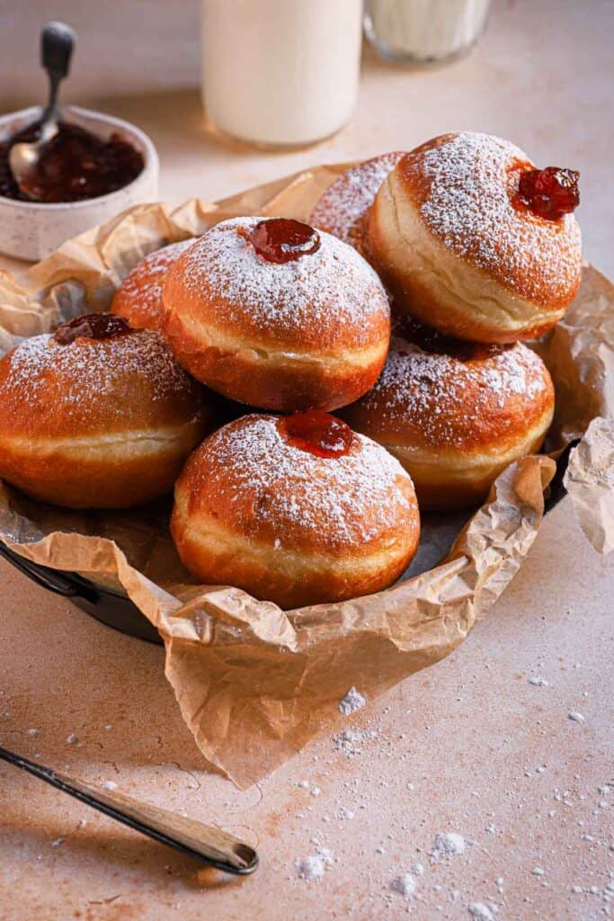 Sufganiyot, Israeli Jelly Doughnuts
