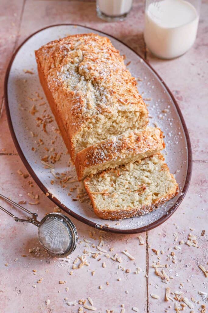 Coconut loaf cake, soft, tender and all about the coconut.