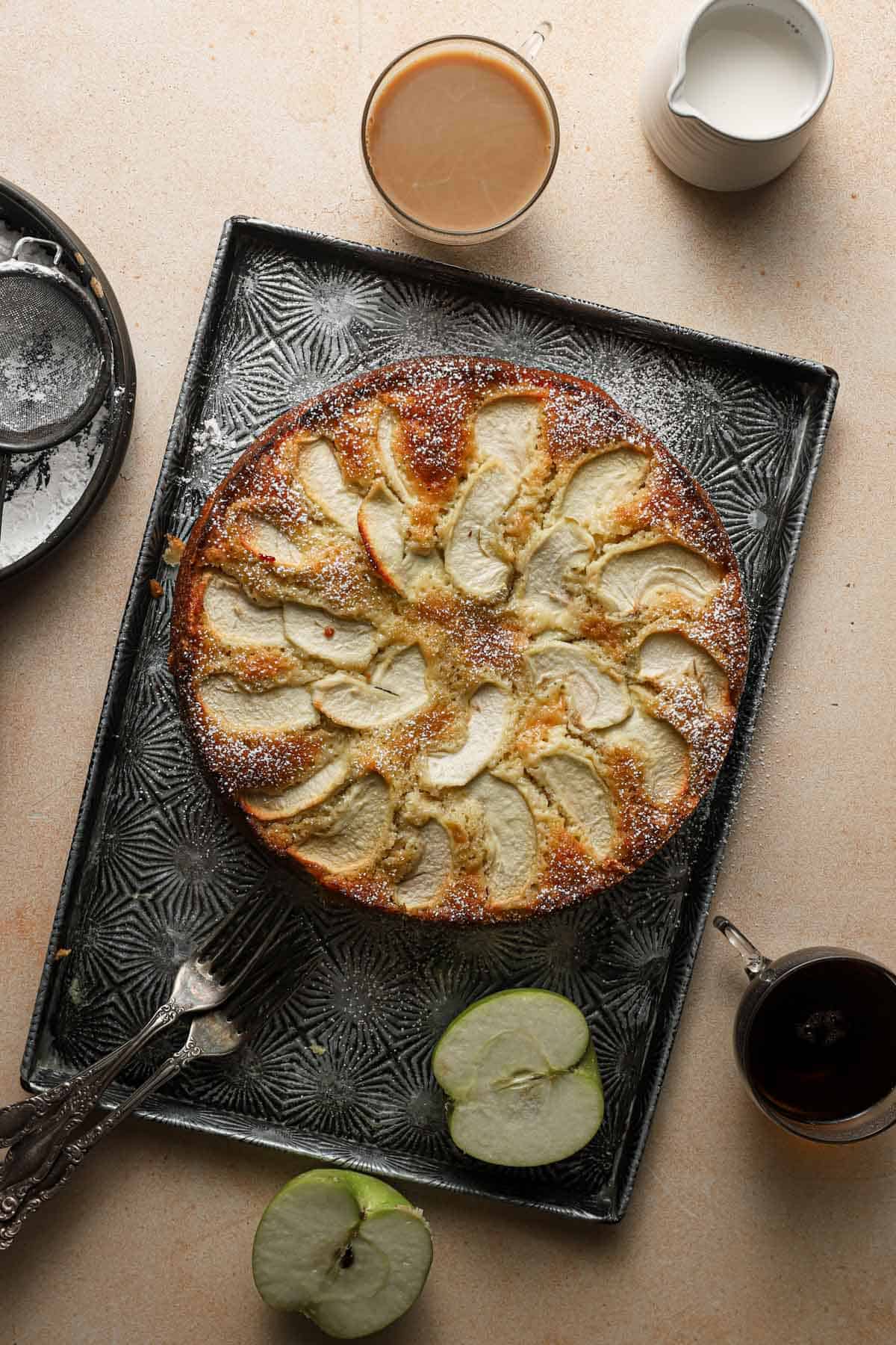 Italian apple cake, classic Torta Di Mele