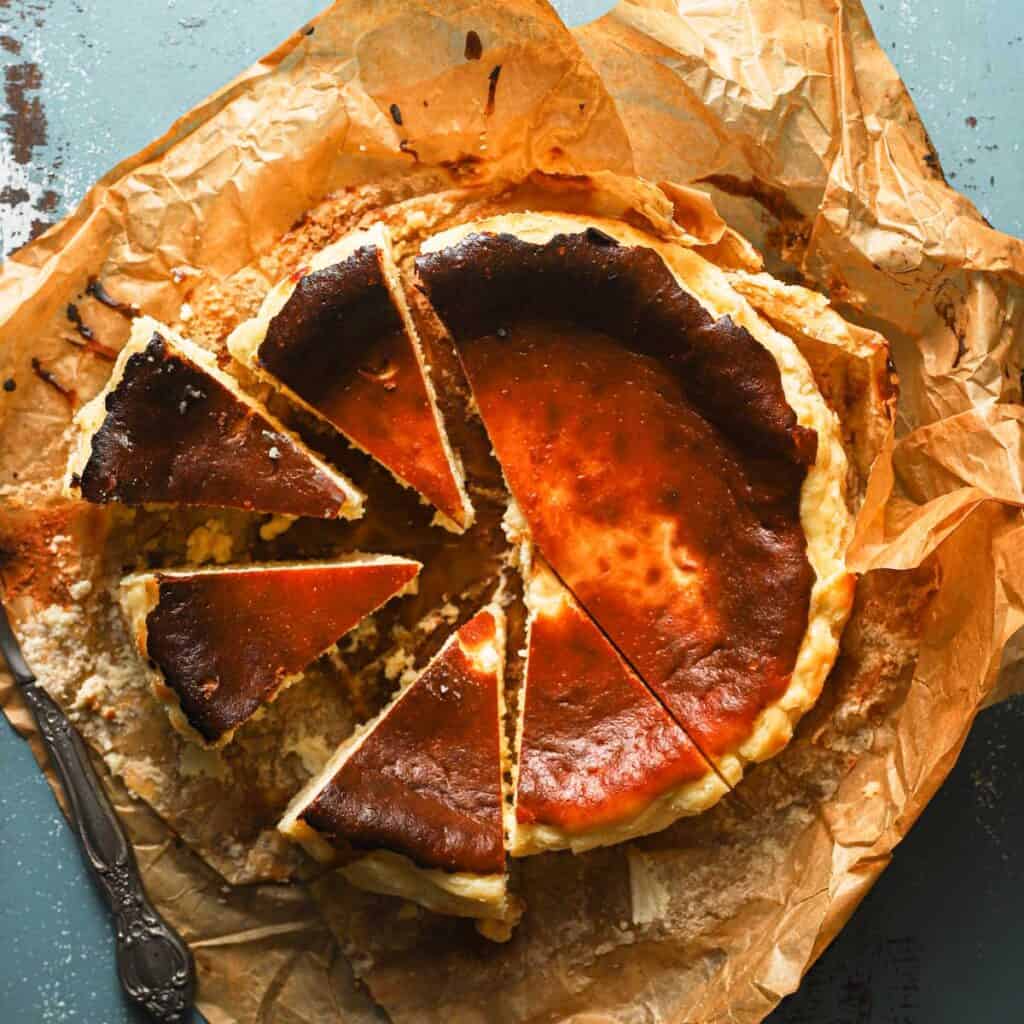san sebastian cheesecake (Spanish Burnt Cheesecake)