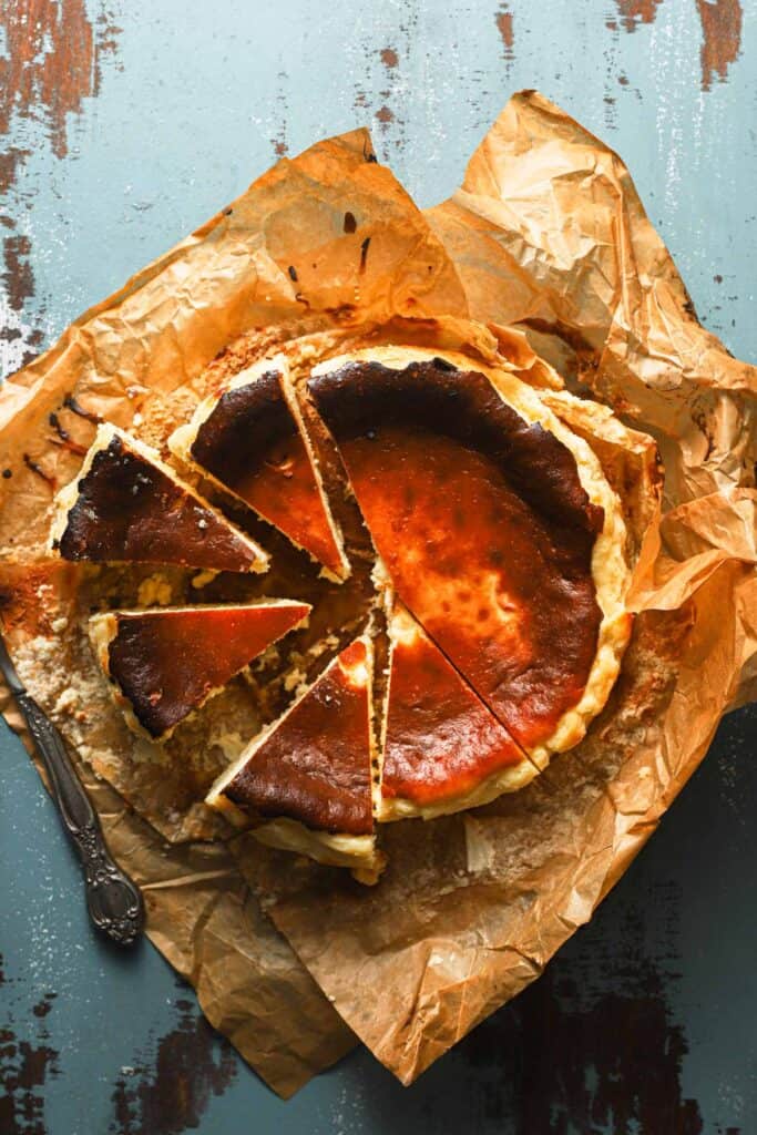 san sebastian cheesecake (Spanish Burnt Cheesecake)