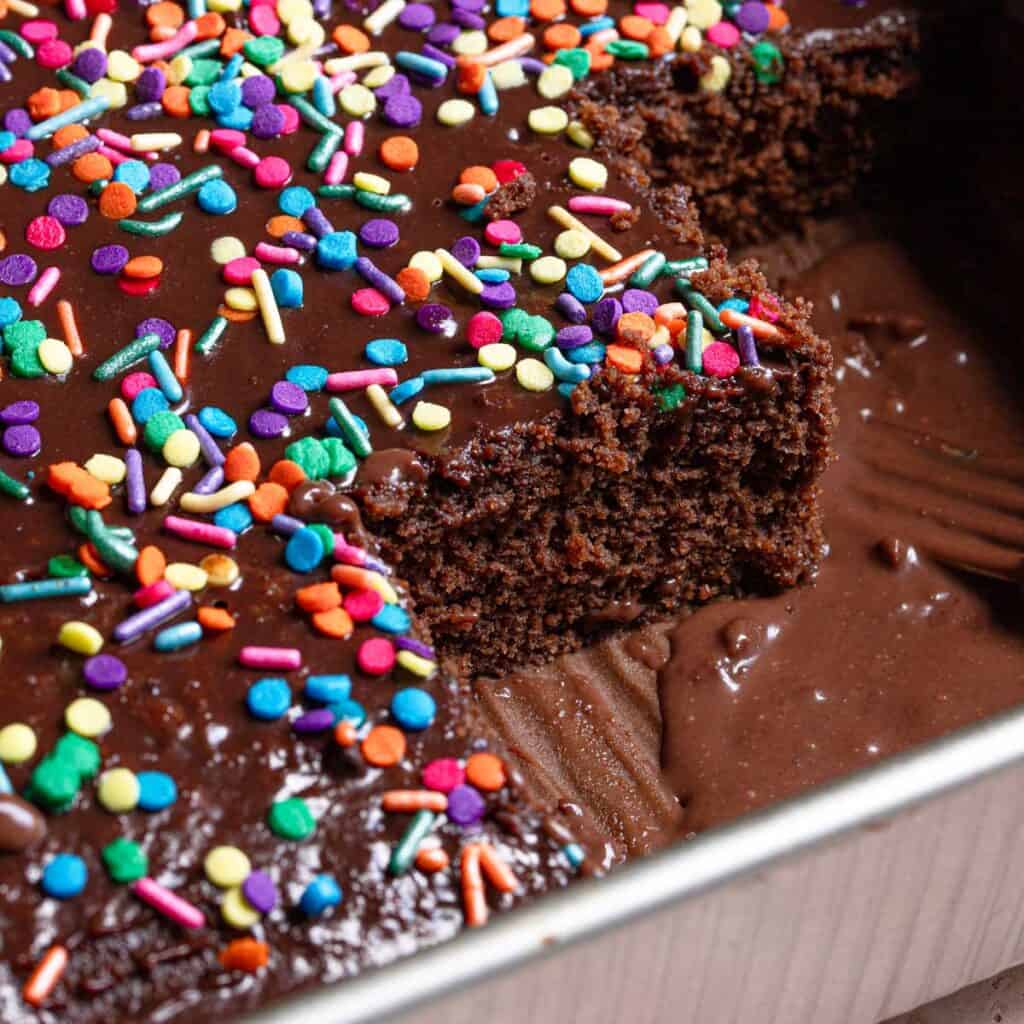 chocolate sprinkle cake (Israeli Style)