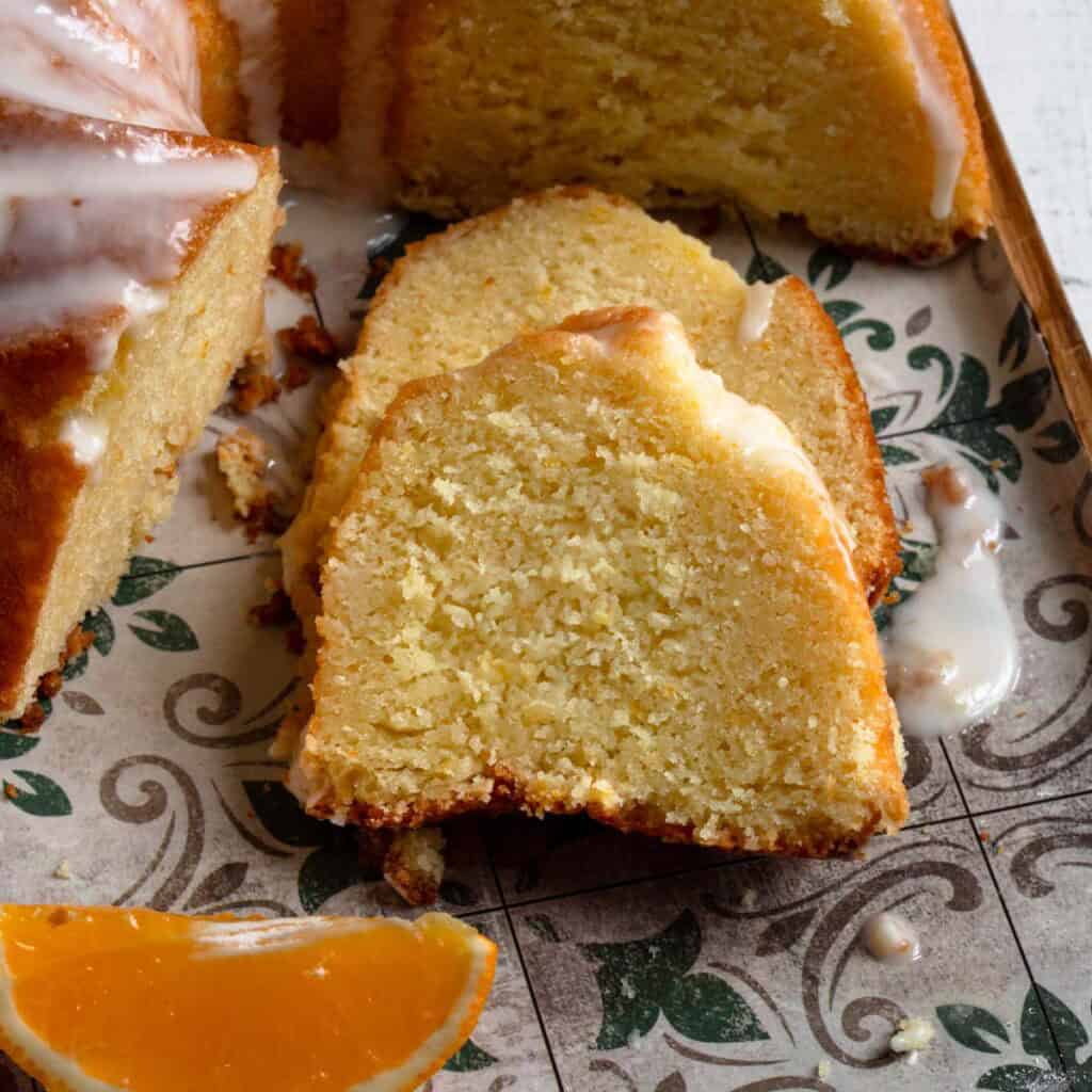 Orange Pound Cake, Easy Homemade Recipe