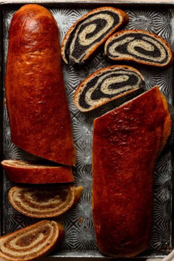 Beigli recipe (Poppy seed and Walnut Rolls), Plus non-dairy option
