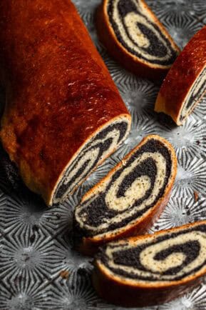 Beigli recipe (Poppy seed and Walnut Rolls), Plus non-dairy option