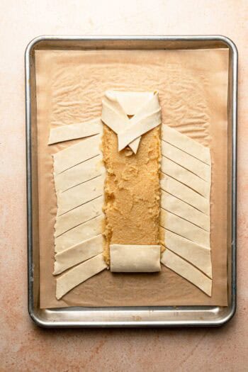 Almond pastry with a homemade cream cheese dough