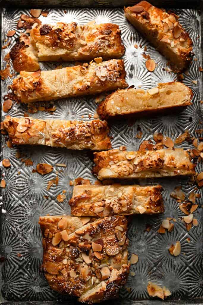 Almond pastry with a homemade cream cheese dough