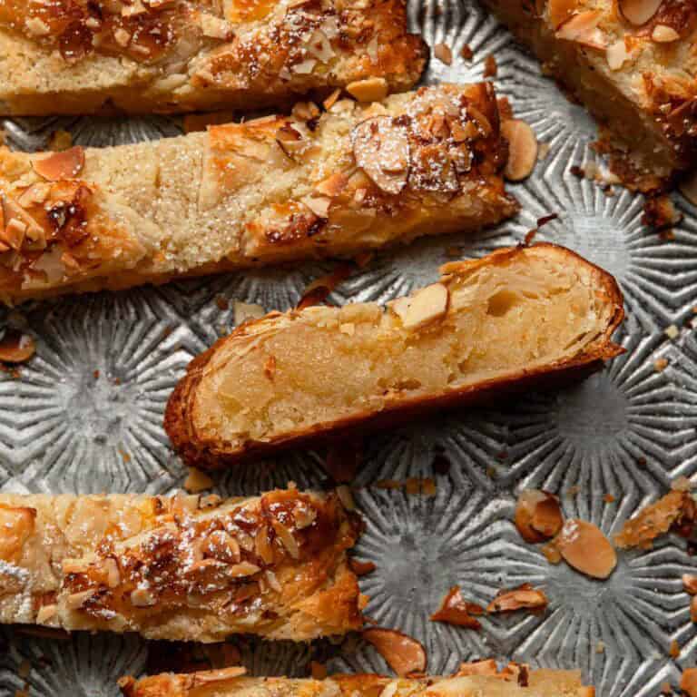 Almond pastry with a homemade cream cheese dough