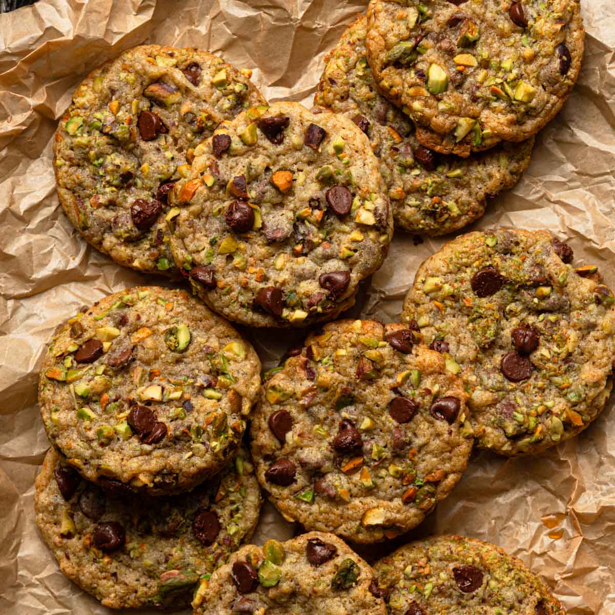 Pistachio Chocolate Chip Cookies