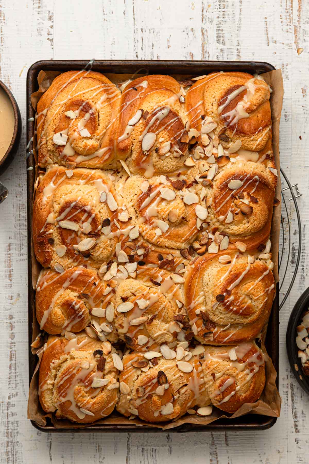 Almond Cream Rolls - Light and fluffy