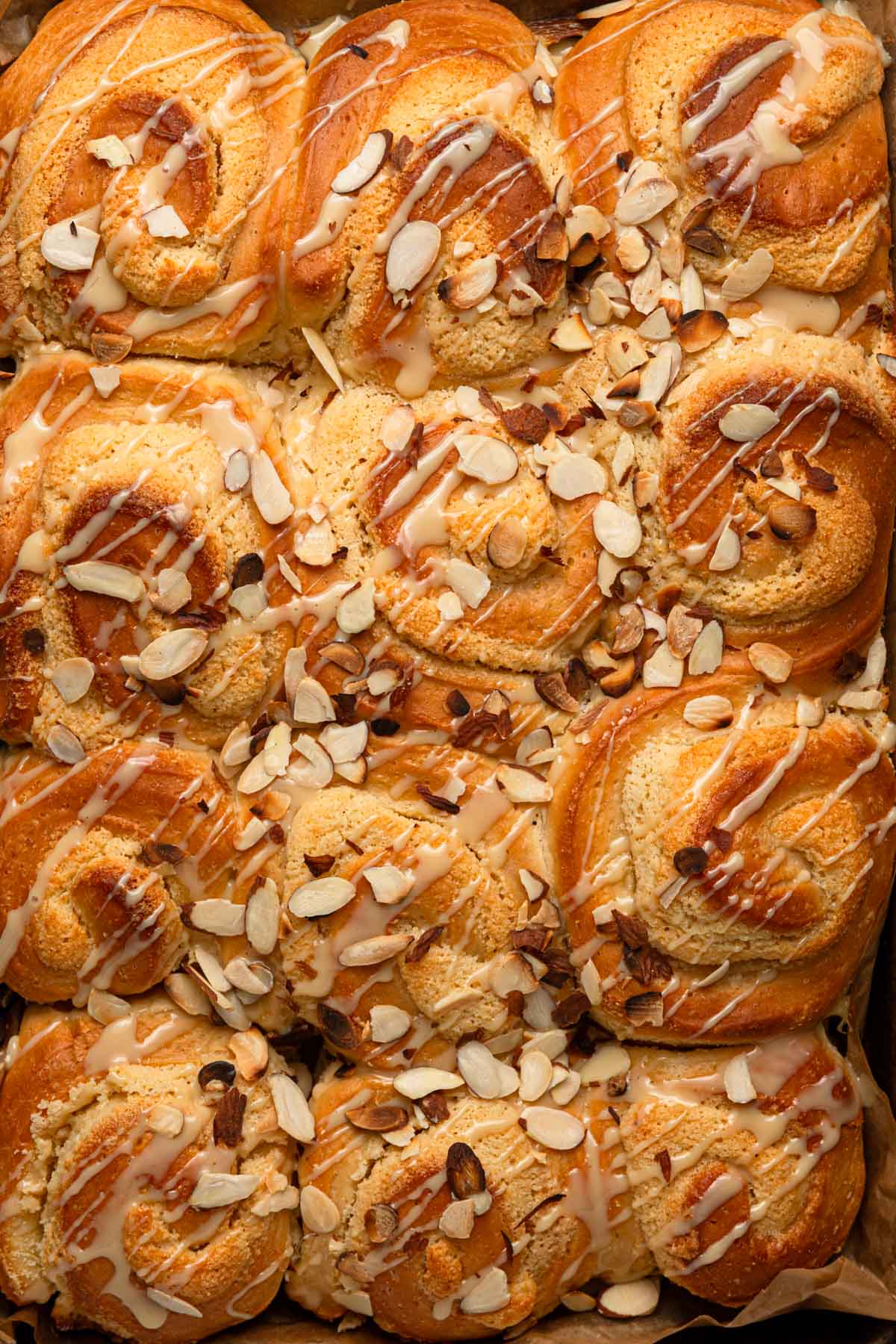 Almond Cream Rolls - Light and fluffy