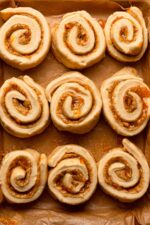 Sweet orange butter and marmalade rolls