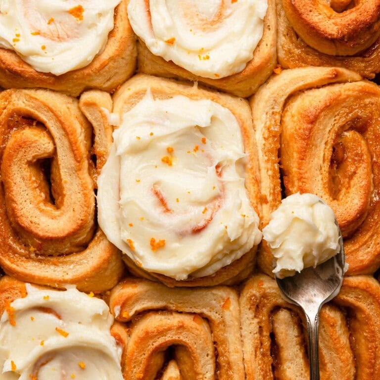 Sweet orange butter and marmalade rolls